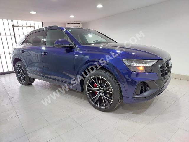Used 2021 2021 Audi Q8 Blue color For Sale | Saudi Sale سعودي سيل
