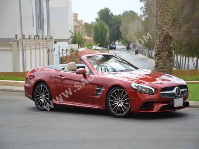 Used 2019 2019 Mercedes-Benz SL 500 AMG Red color For Sale | Saudi Sale ...