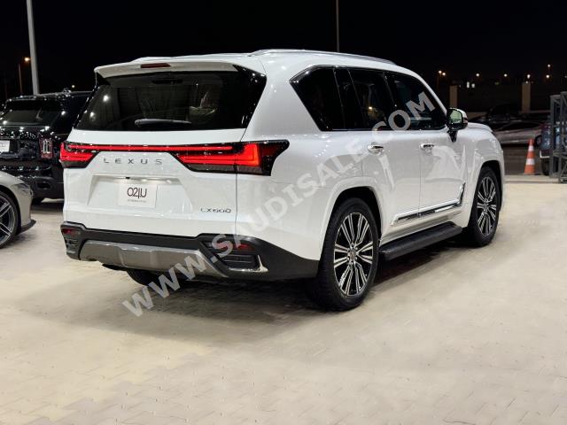 New 2024 2024 Lexus LX 600 White color For Sale | Saudi Sale سعودي سيل
