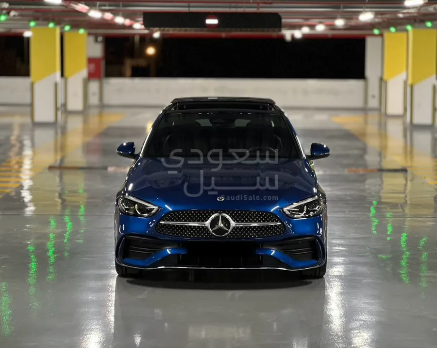 Used 2023 2023 Mercedes-Benz C 200 Blue & White color For Sale | Saudi ...