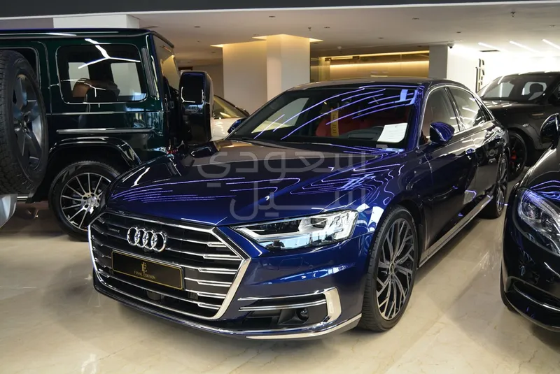 Used 2021 2021 Audi A8L Dark Blue color For Sale | Saudi Sale سعودي سيل